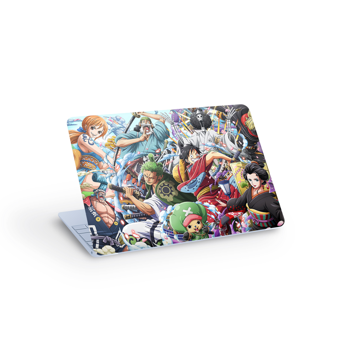 Laptop Back Sticker For Up to 15.6inch Laptop (One Piece Straw Hat Crew ...