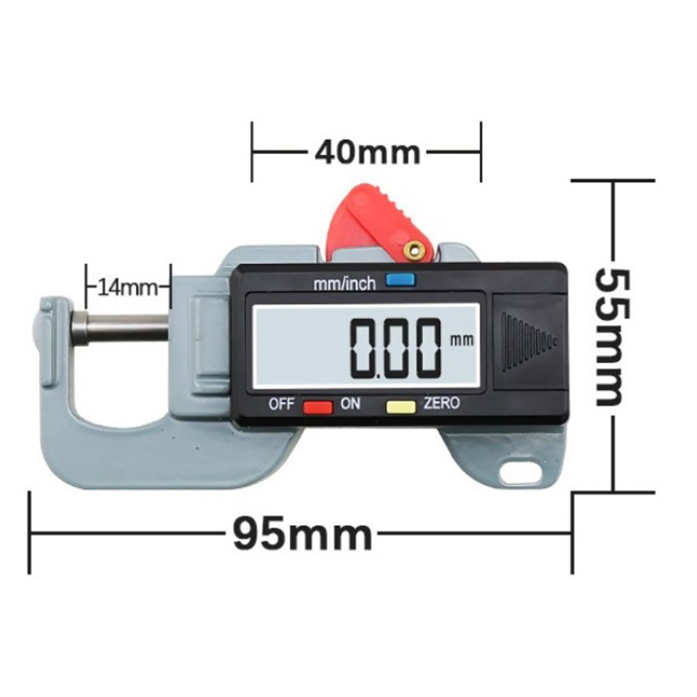 Precise Digital Thickness Gauge Meter Tester Micrometer Lateral | Daraz ...