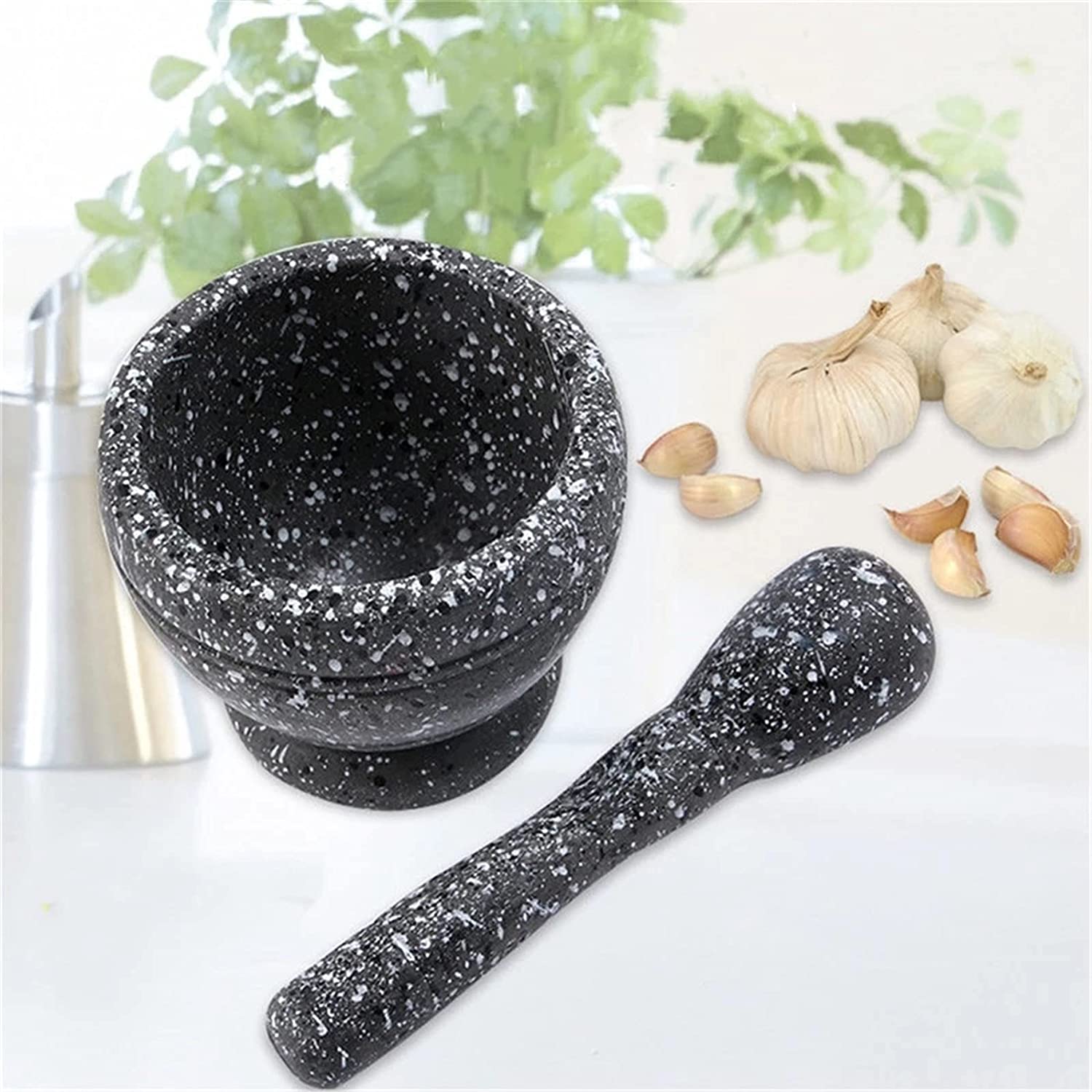 Mortar and Pestle Set Plastic Mortar Pestle Set Spice Crusher Herbs ...