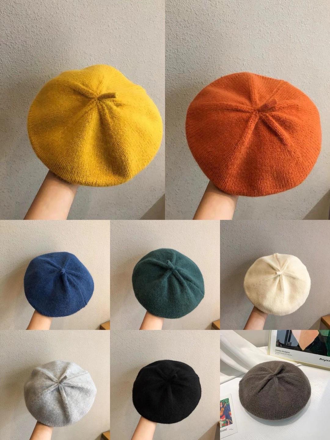 ANX Fashion Trendy Woolen Cute Knitted Beret For Women / Colour ...