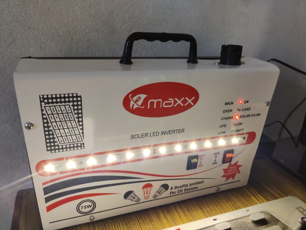 75Watt Inverter For Router, Led, CFL Ups With 12V 9Ah Battery Minimum ...