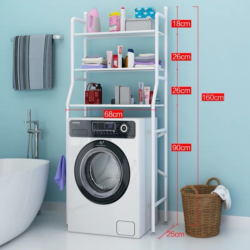 Bathroom Shelves Over The Washing Machine Shelf Space Saver Organiser ...