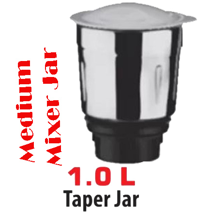 Mixer Grinder Medium Jar 1 Liter fits all Brands 4 blades - Steel ...