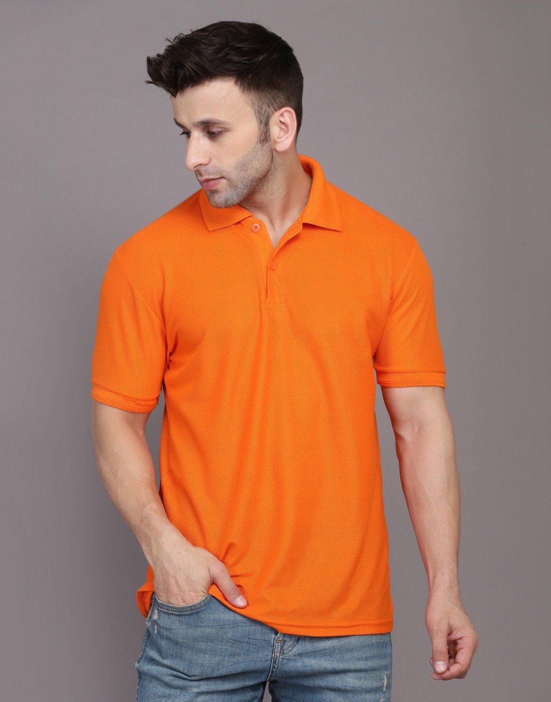 Men Regular-Fit Cotton Pique Polo Shirt-Summer wears | Daraz.com.np