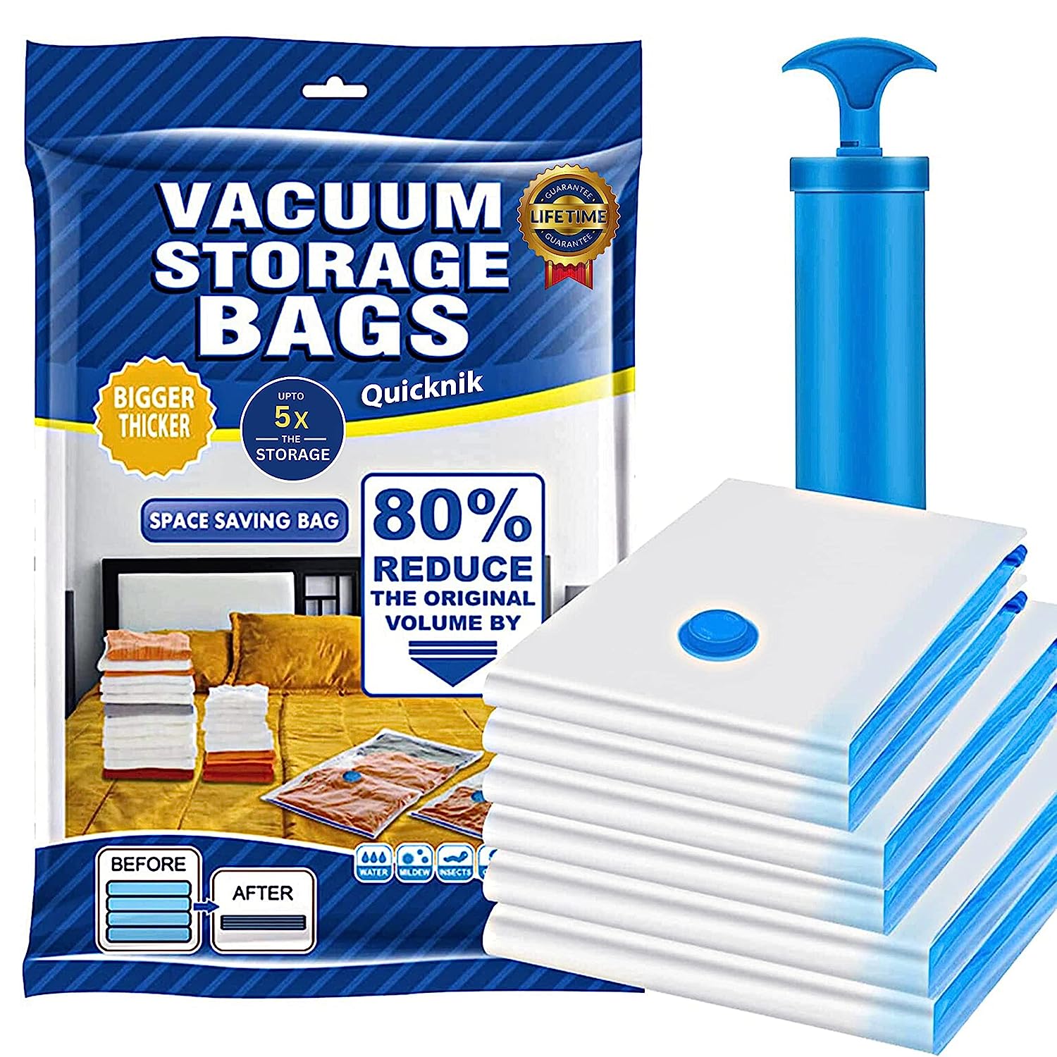 Vacuum Storage Bags With Ziplock & Hand Pump | Daraz.com.np