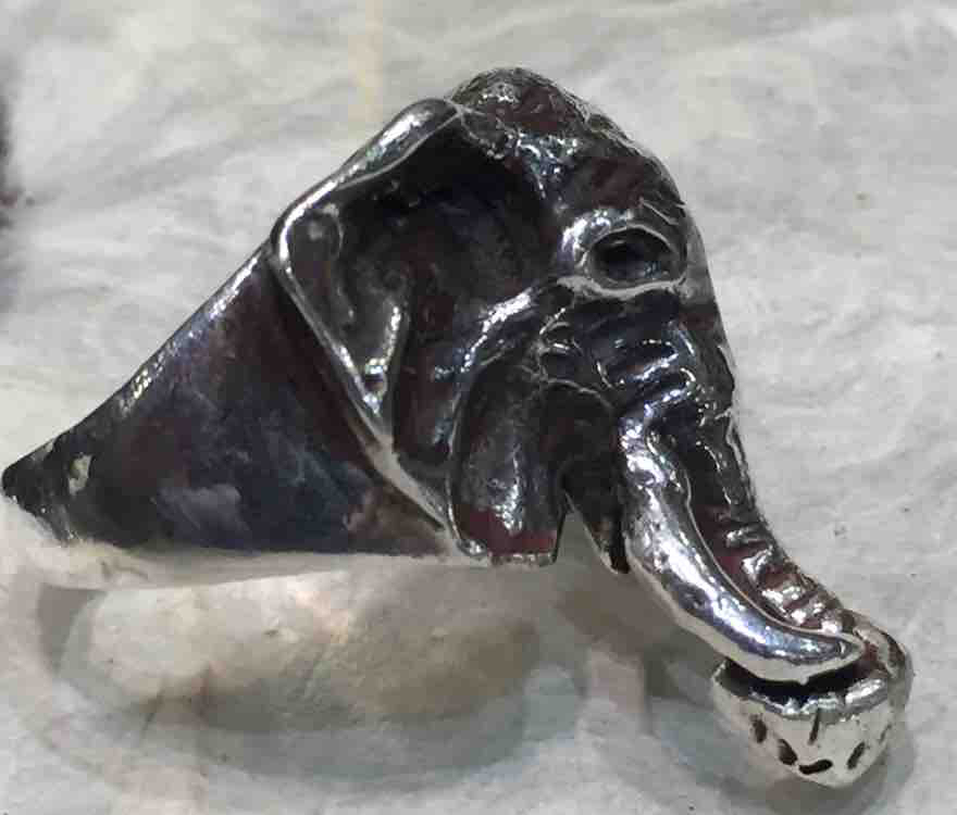 Pure silver Elephant ring. | Daraz.com.np