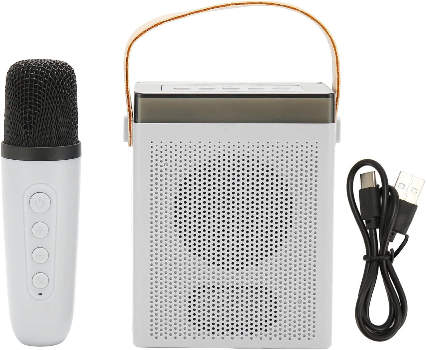 Mini Karaoke Speaker PA System with Party Lights, 5 Sound Effects, 360 ...
