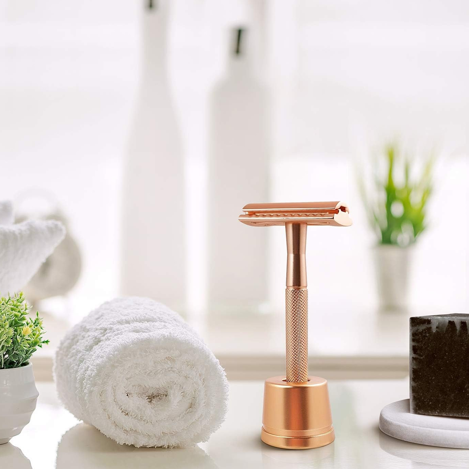 Trendygirl Safety Razor with Stand Premium Stainless Steel Men's Safety ...