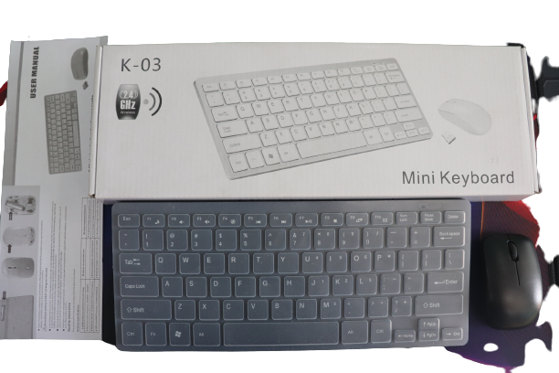 Wireless Mini 2.4Ghz Genuine Keyboard and Mouse Combo with Strong ...