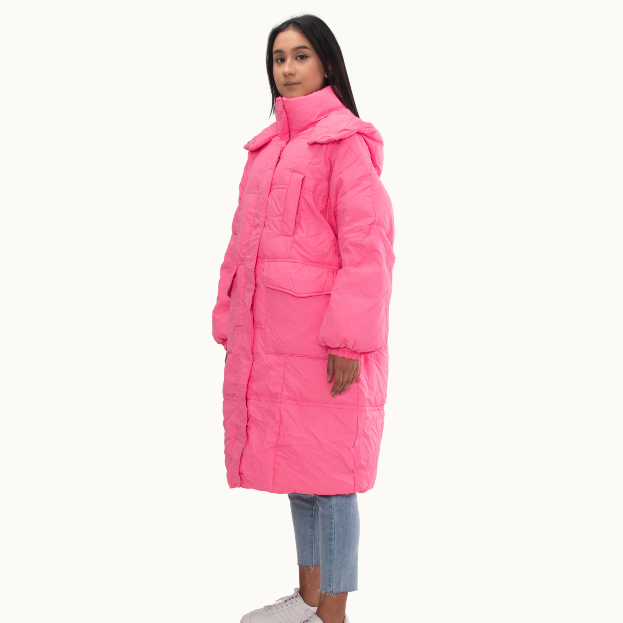 Parsenn Long Hooded Flip Pocket Down Jacket For Women | Daraz.com.np