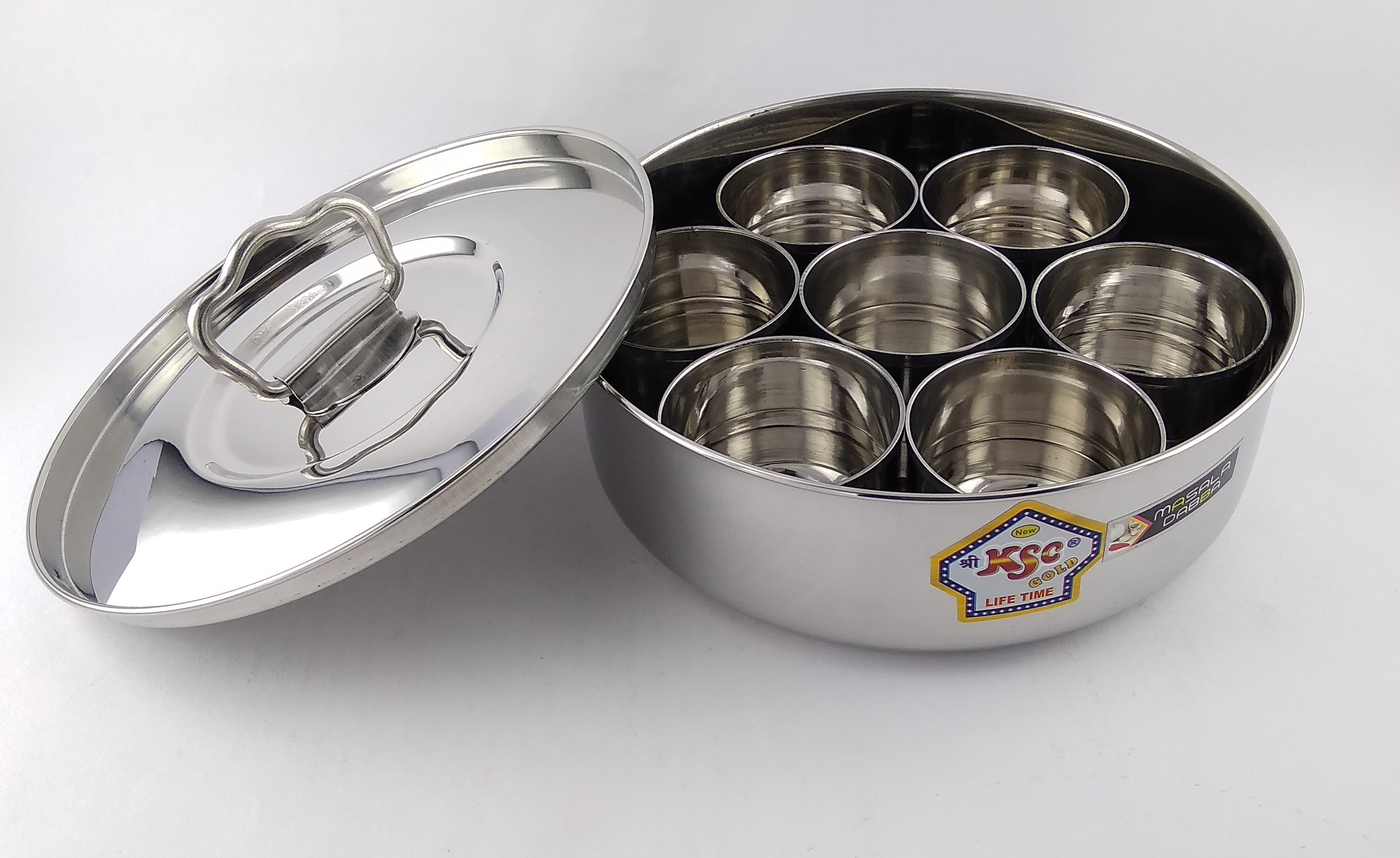 Stainless Steel Masala Box-9" ( Approx.)-HotStar - Premium Quality-For ...