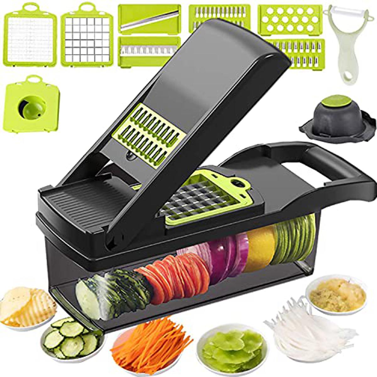 Vegetable Chopper Veggie Chopper, 12-in-1 Sedhoom Food Choppers and ...