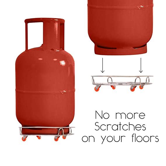 LPG Cylinder Stand / Gas Trolley with Small Wheels | Daraz.com.np