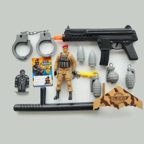 Army Police Pretend Role Play And Learn Special Forces Toy Set For Kids ...
