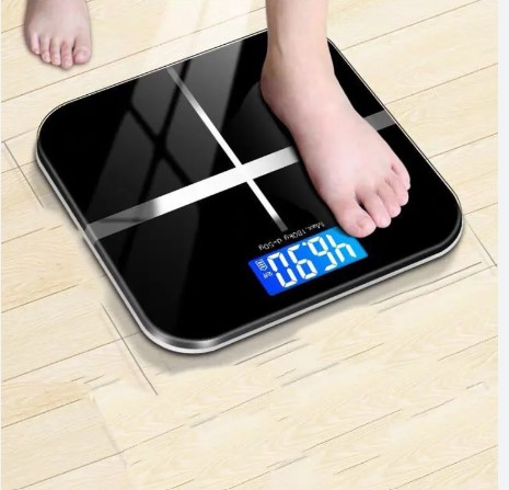 LCD Display Electronic Glass Body Weighing Scale With Temperature ...