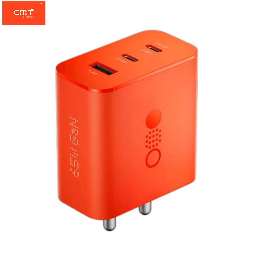 Nothing CMT 65W Type A and Type C 3-Port Fast Charger Power Adapter ...