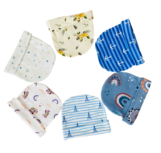 MoonCare - Baby Topi 100% Cotton - 2 Pcs | Daraz.com.np