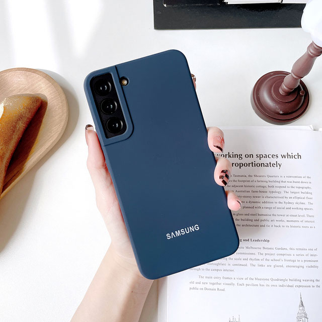 Silicone case for Samsung Galaxy S23 plus ( Fur Inside) Logo Printed ...