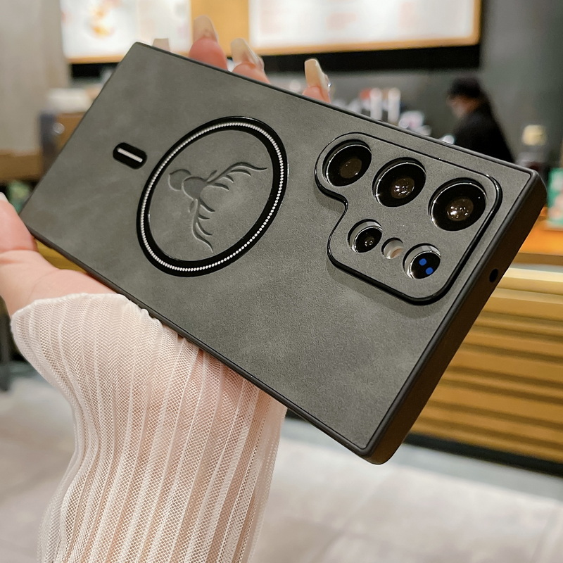 Deer Pattern Leather Magsafe Phone Case Cover For Samsung Galaxy S24 ...