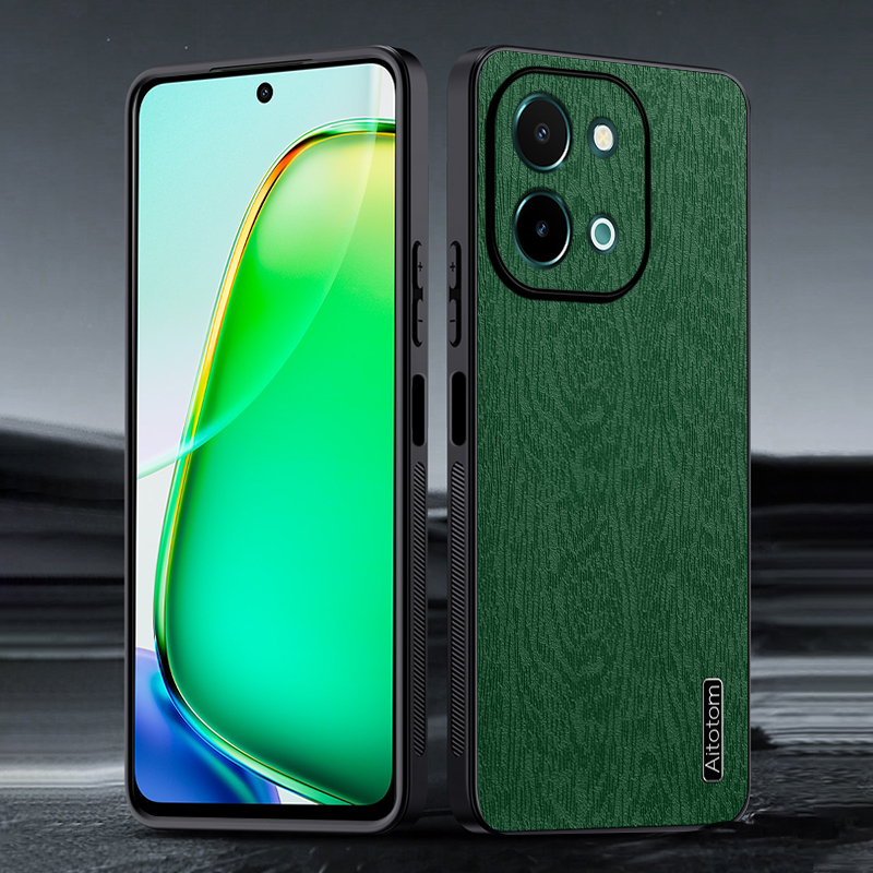 Vantime for vivo Y28 4G Case Wood Texture Pattern Hard Casing Shockproof Back Cover | Daraz.com.np