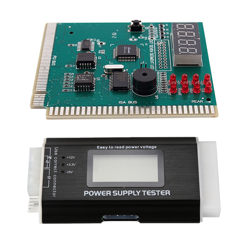 ATX, BTX, ITX Power Supply Tester with LCD Display & PC Motherboard ...