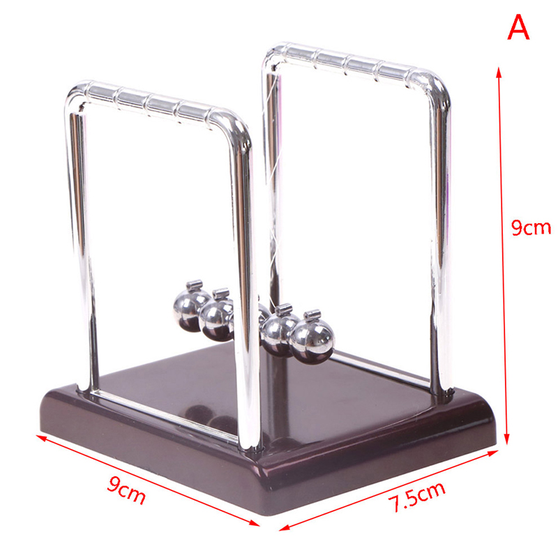 Crafts Newton's Cradle Desk Table Decor Metal Pendulum Ball Physics ...