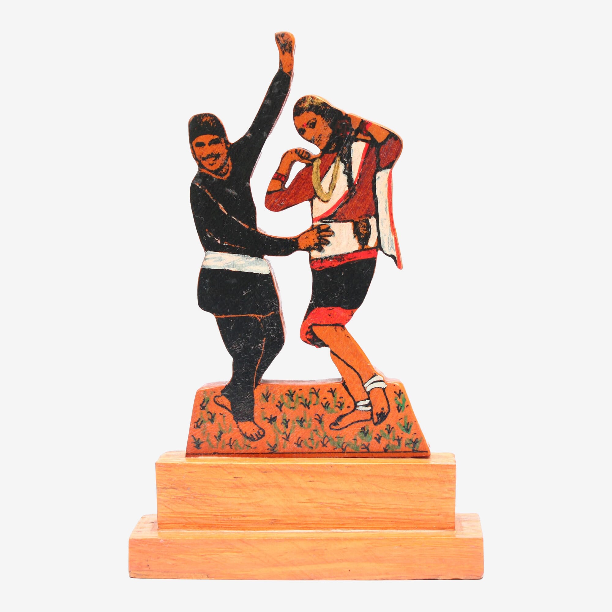 Wooden Newari Couple Dance Token | Daraz.com.np