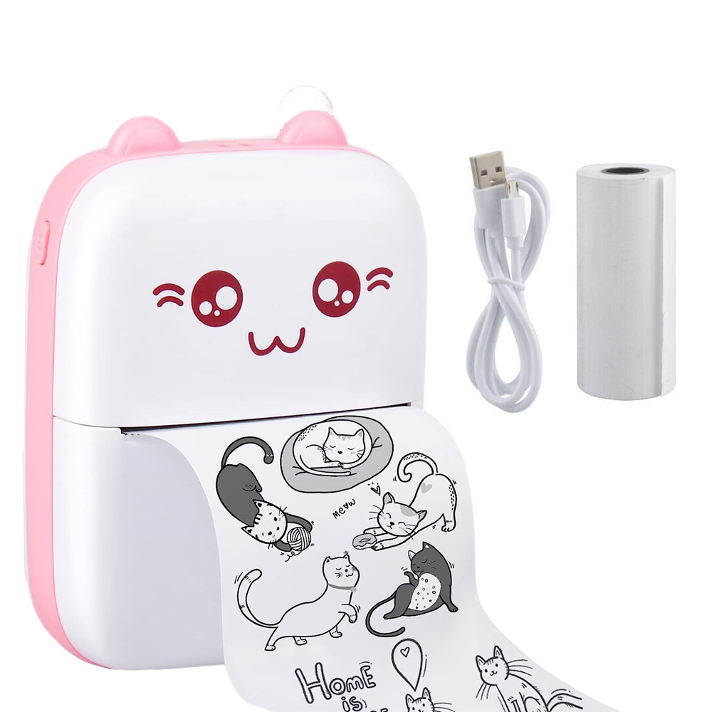 Mini Portable Pocket Thermal Printer Wireless Bluetooth Printer | Daraz ...