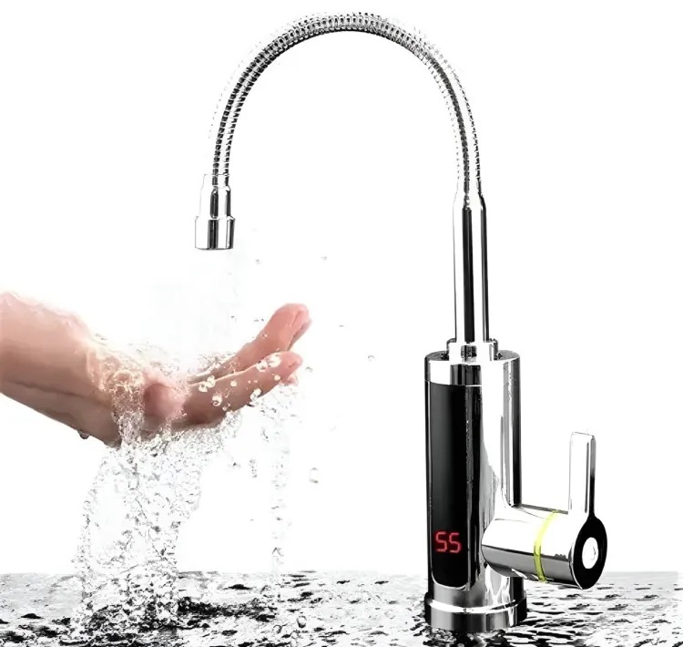 Instantaneous Water Heater Flexible Faucet With Screen Chrome Plated ...