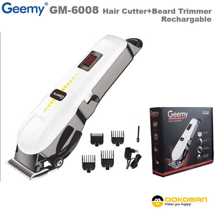 Geemy GM 6008 Professional Hair Clipper Rechargeable Hair Trimmer for ...