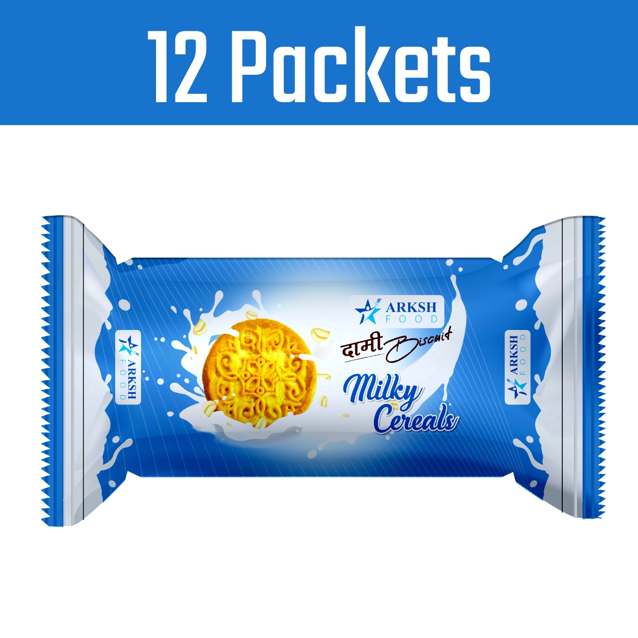 Arksh Food Dami Biscuit (Milk) - 25gm x 12 Packets | Daraz.com.np
