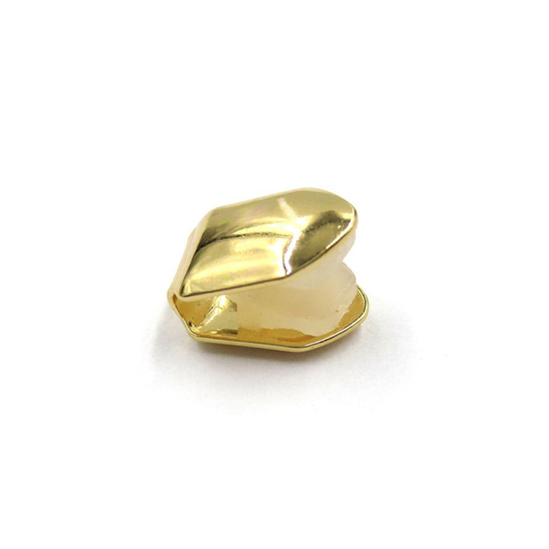 New 14k Gold Plated Small Single Tooth Plain Canine Cap trend Hip Hop ...