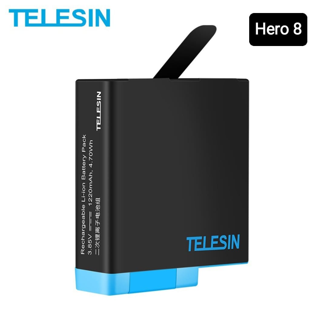 1220mAh Rechargeable Battery For GoPro Hero 8 Black ( TELESIN ) | Daraz ...