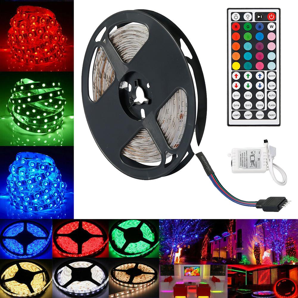 5M RGB LED Strip Light with Remote Control - Room Decoration Lighting | Daraz.com.np