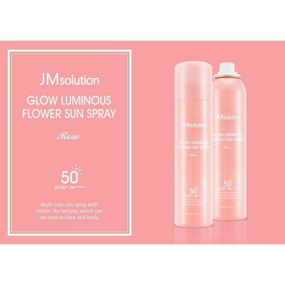JM Solution Glow Luminous Flower Sun Protection Sunscreen Sun Spray SPF50+PA++++ 180ml Korean ...