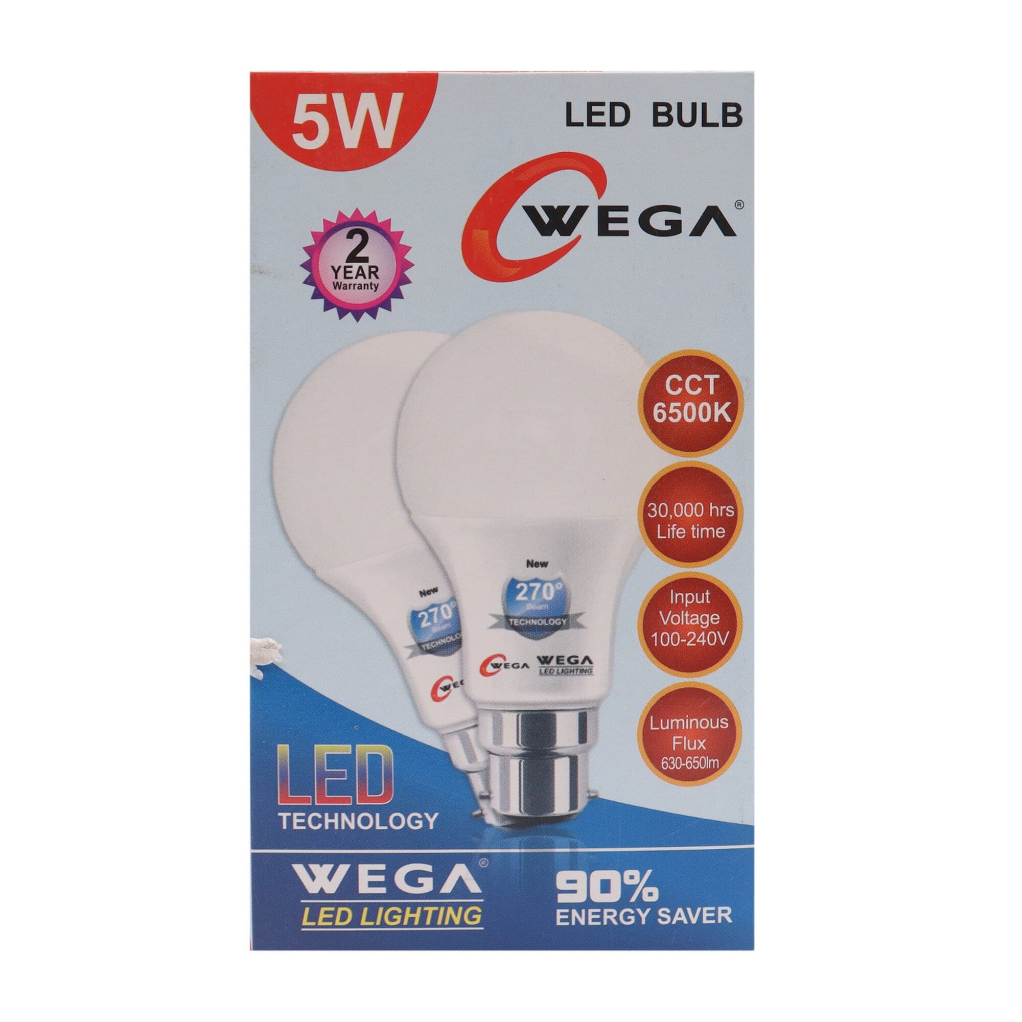 Wega Led Bulb 5 Watt | Daraz.com.np