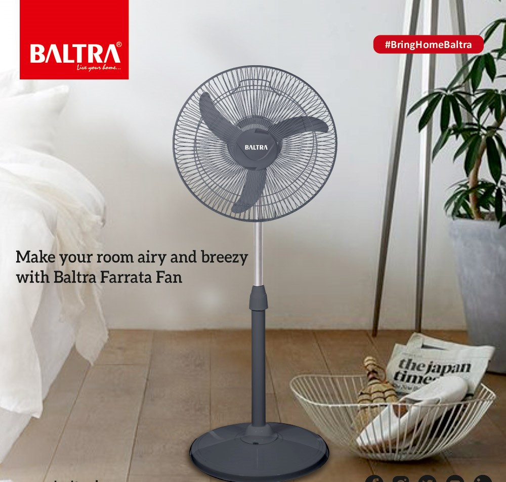 Baltra High Speed Stand Fan BF 205 TYOHOON FARRATA -12'' | Daraz.com.np