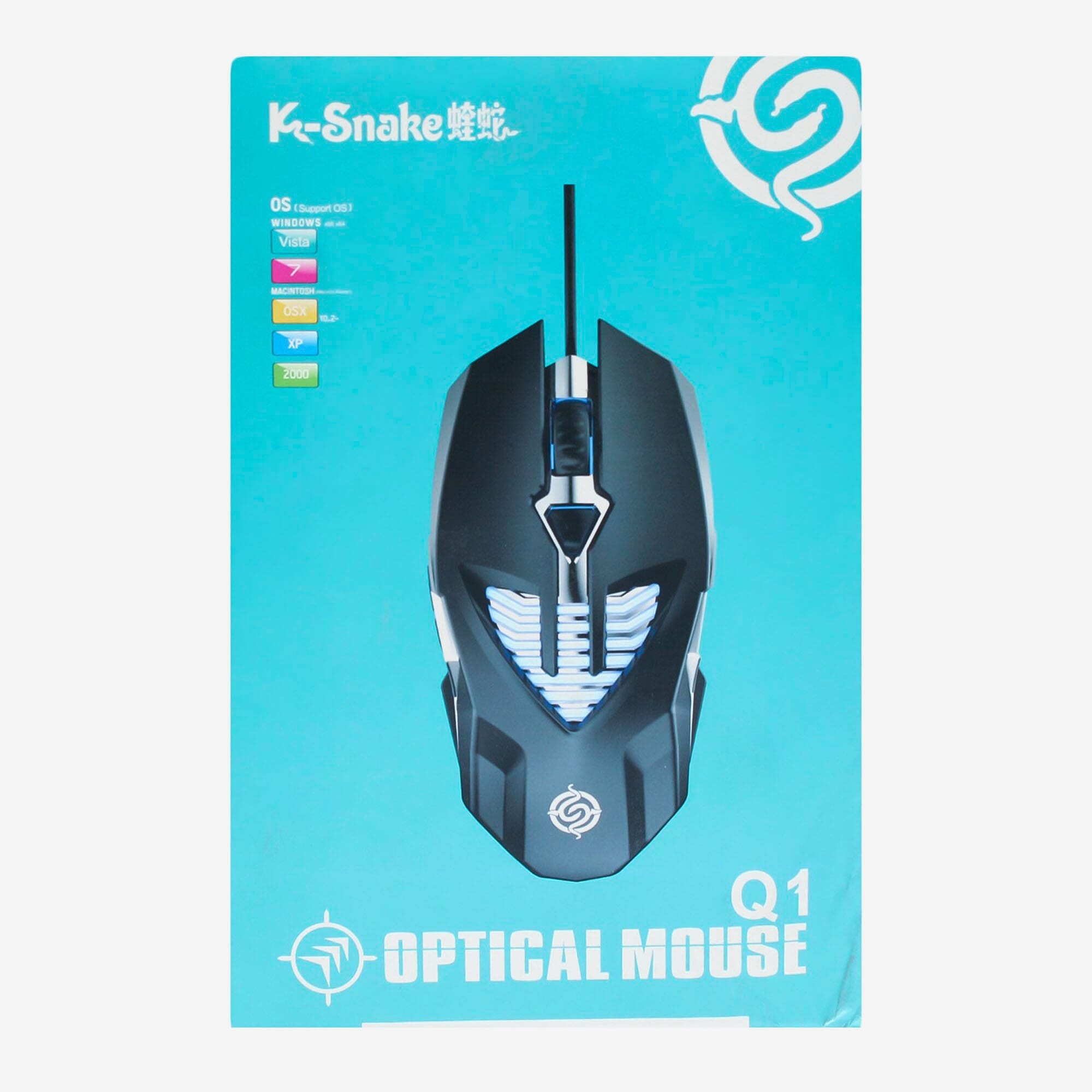 Black K-Snake Q1 Optical Wired Gaming Mouse | Daraz.com.np