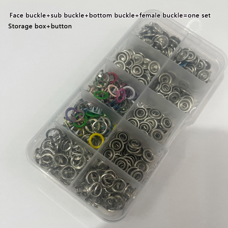 Plier Tool+50/100 Set Metal Sewing Buttons Hollow Solid Five-claw ...