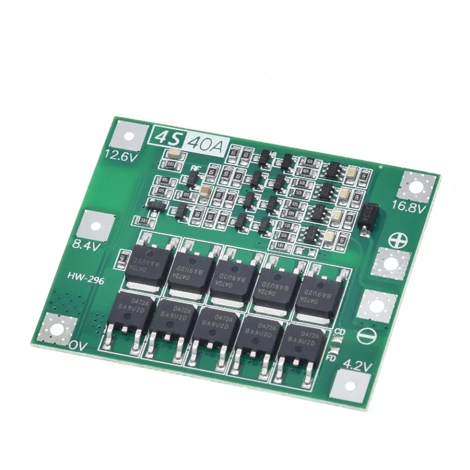 4S 40A BMS Li-ion Lithium Battery 18650 Charger PCB BMS Protection Board with Balance For Drill ...