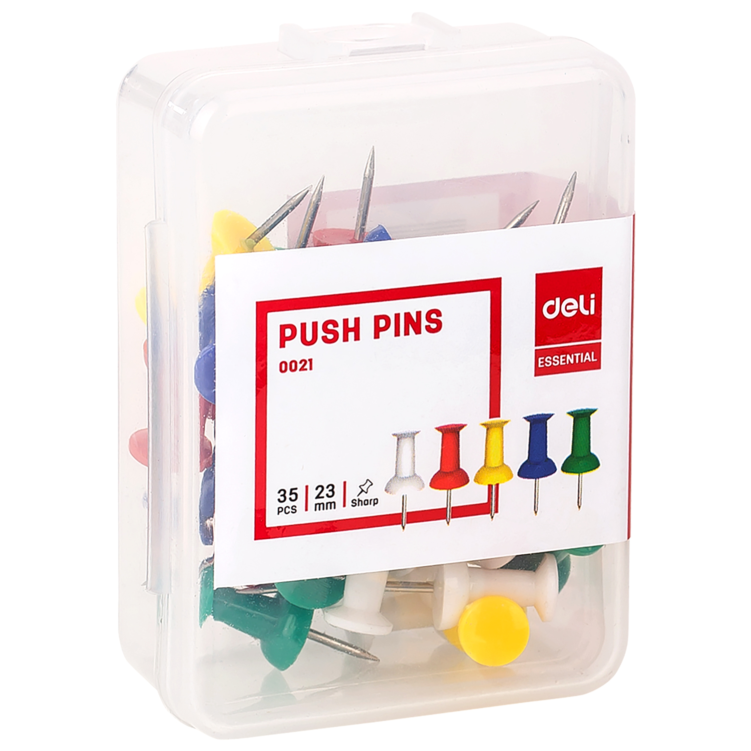 Deli Coloured Push Pins 35PCS/Box Plastic Cork Board Pin E0021 | Daraz ...