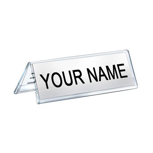 Triangular Plastic Name Plate, A set of Five Name Plates ( PY-034 ...