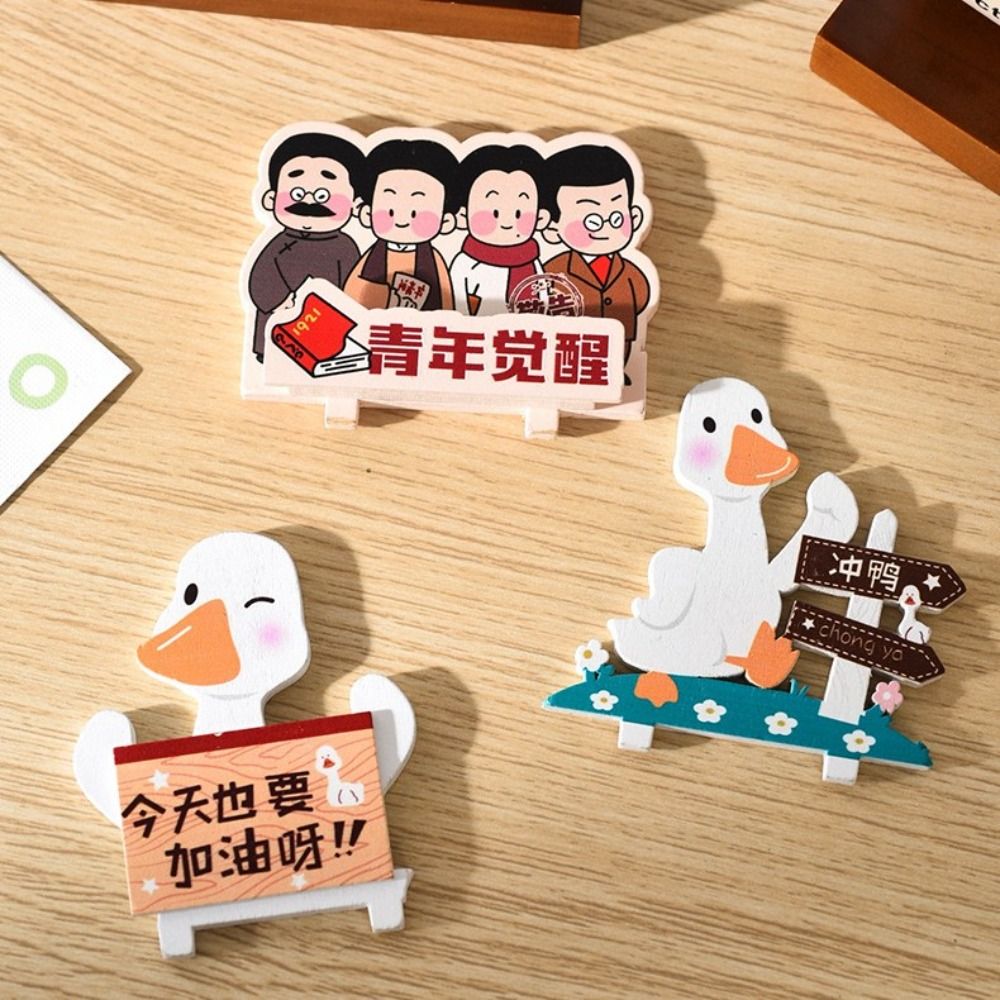 Desk Accessories Rotary Perpetual Calendar Wooden Base Office Decor ...