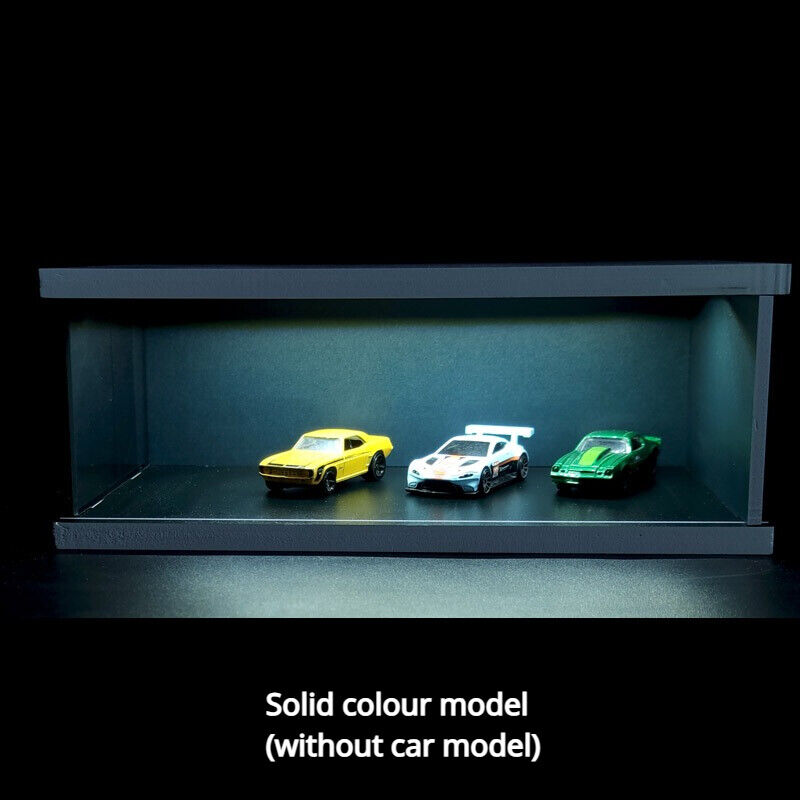Diorama 1/64 Scale Car Garage Model LED Lighting City Street View Car Parking Lot Model Car ...