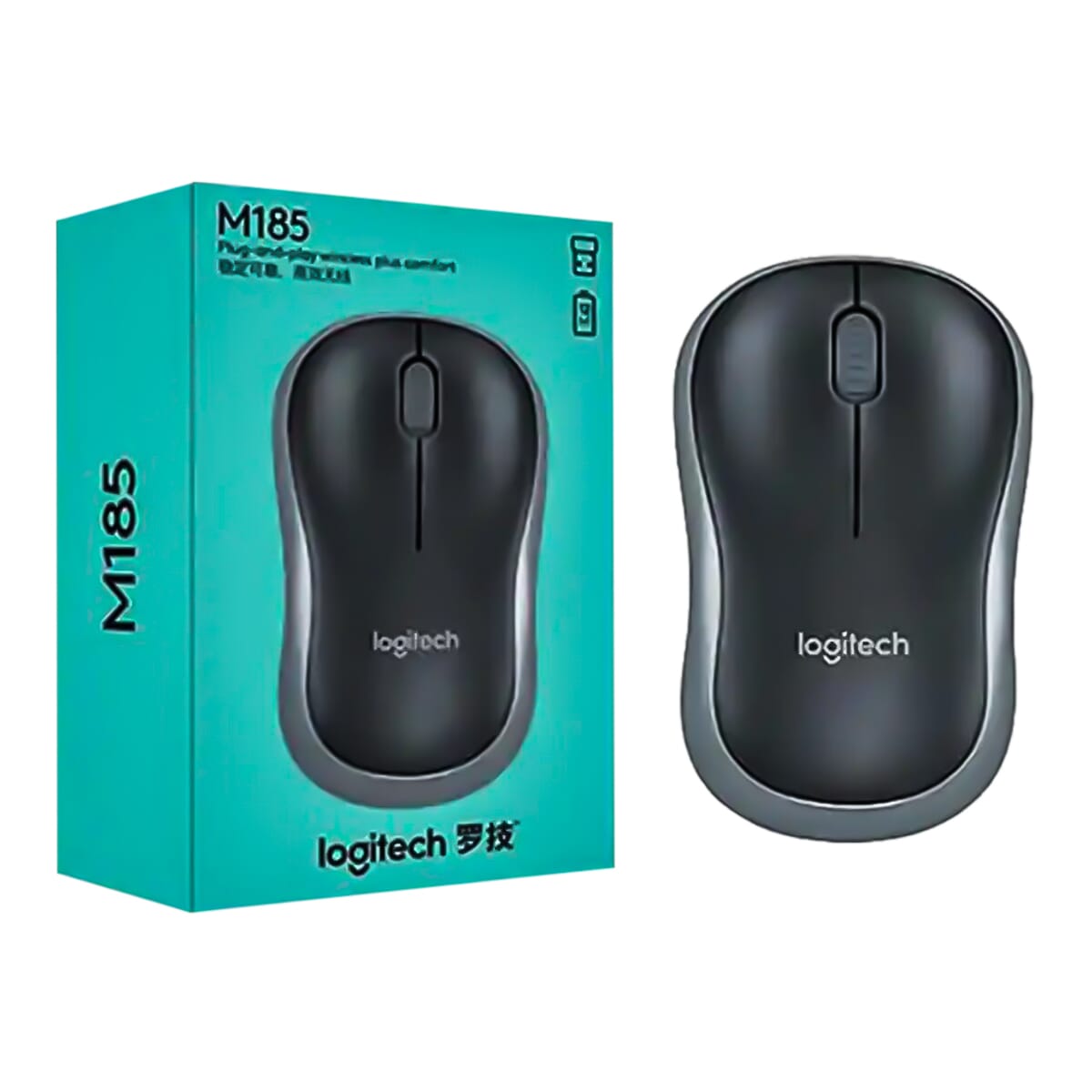 Logitech M185 Wireless Mouse, 2.4GHz with USB Mini Receiver, 1000 DPI ...