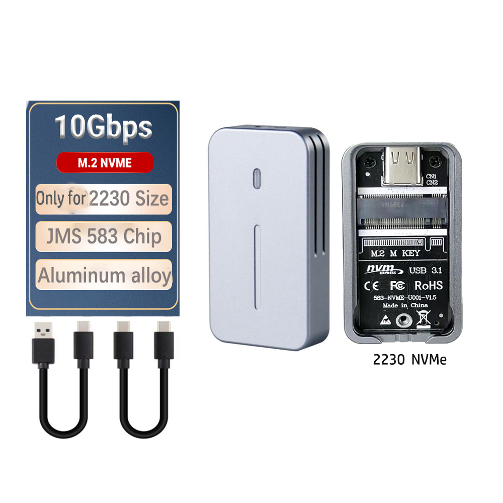 2230 2242 M.2 NVMe Case Enclosure NVMe to USB Adapter M.2 Box 10Gbps ...