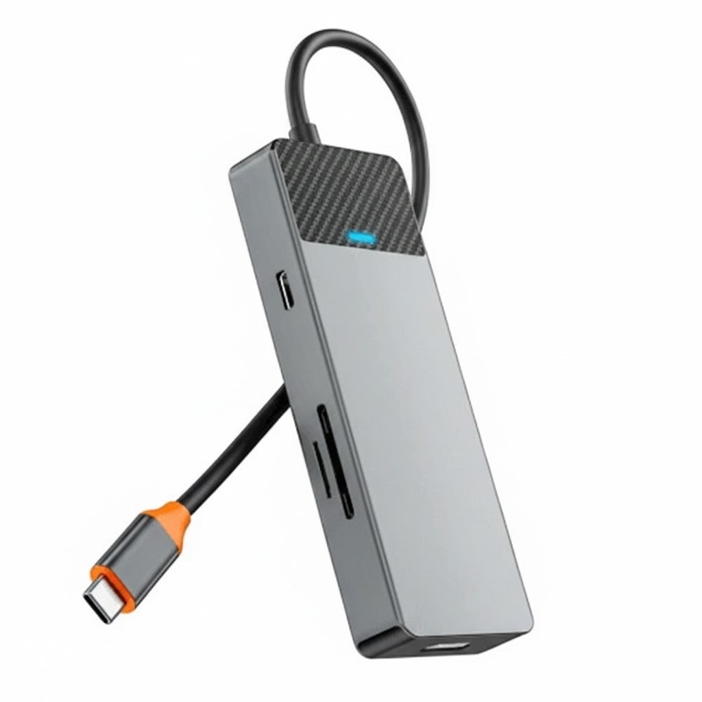 WiWU Linker 721 7 In 1 USB-C Hub Adapter Aluminum Alloy 100W PD + 4K ...