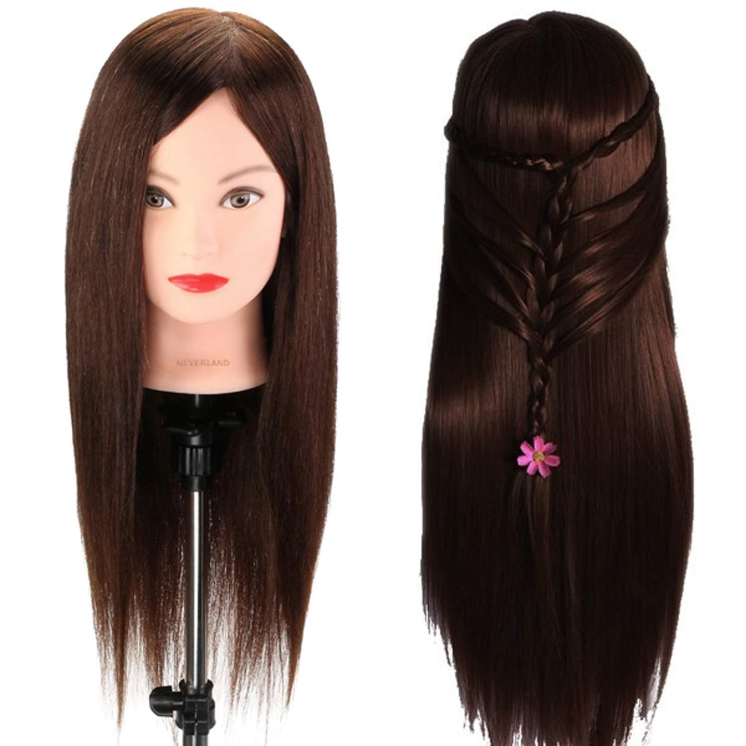 80%Real Hair Doll Head For Hairstyle Professional Training Head Kit ...