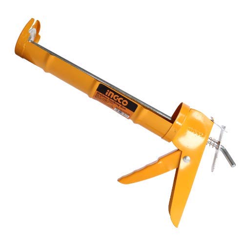 Ingco Caulking Gun 9" Heavy Duty Silicon Gun Iron Shank With Teeth ...
