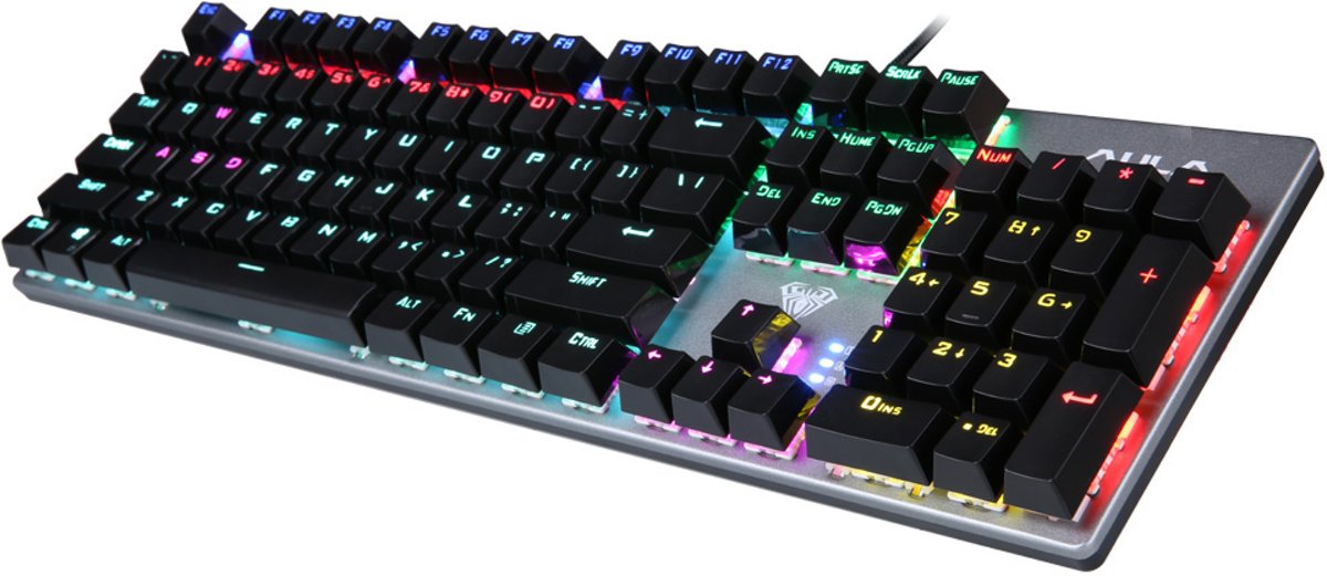 AULA S2016 RGB Mechanic Gaming Toetsenbord - QWERTY - Blue Switch - 104 ...